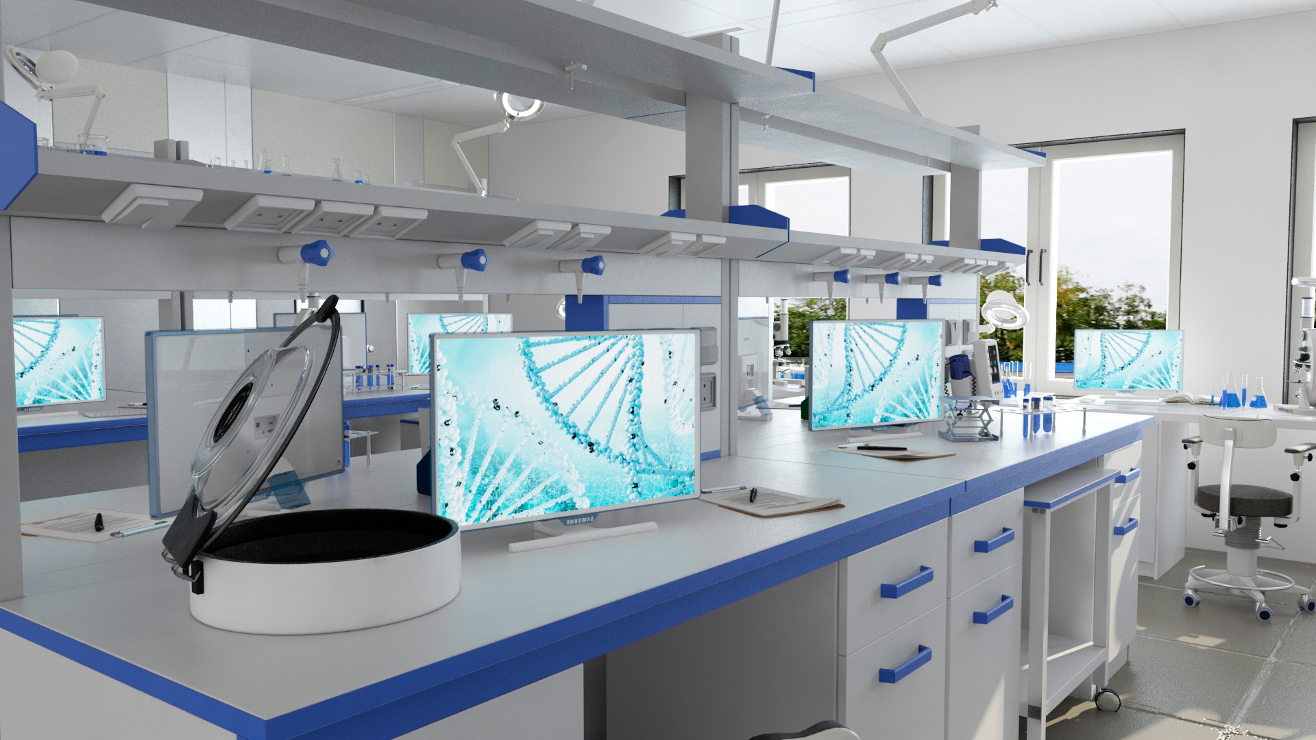 Scientific Laboratory 3D Model - TurboSquid 1502286