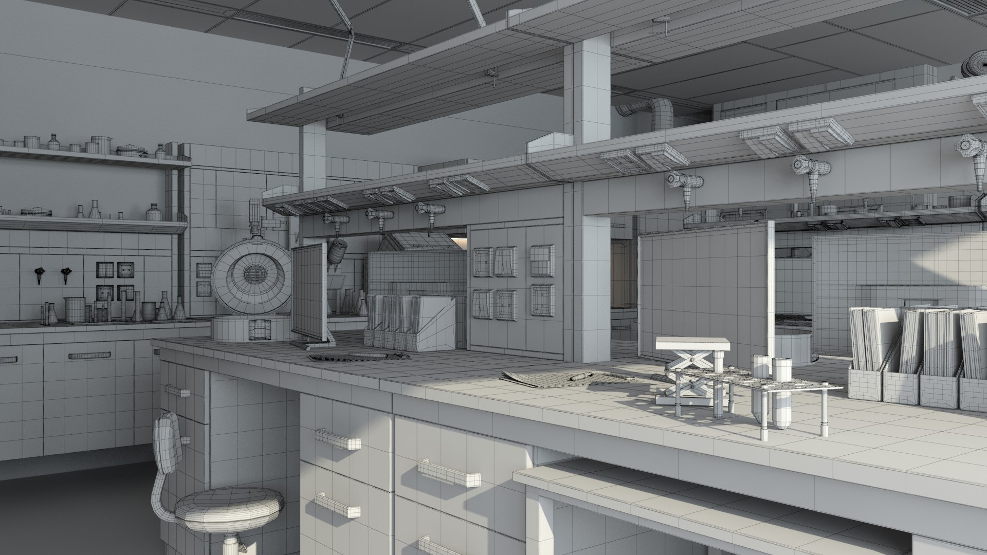 Scientific Laboratory 3D Model - TurboSquid 1502286