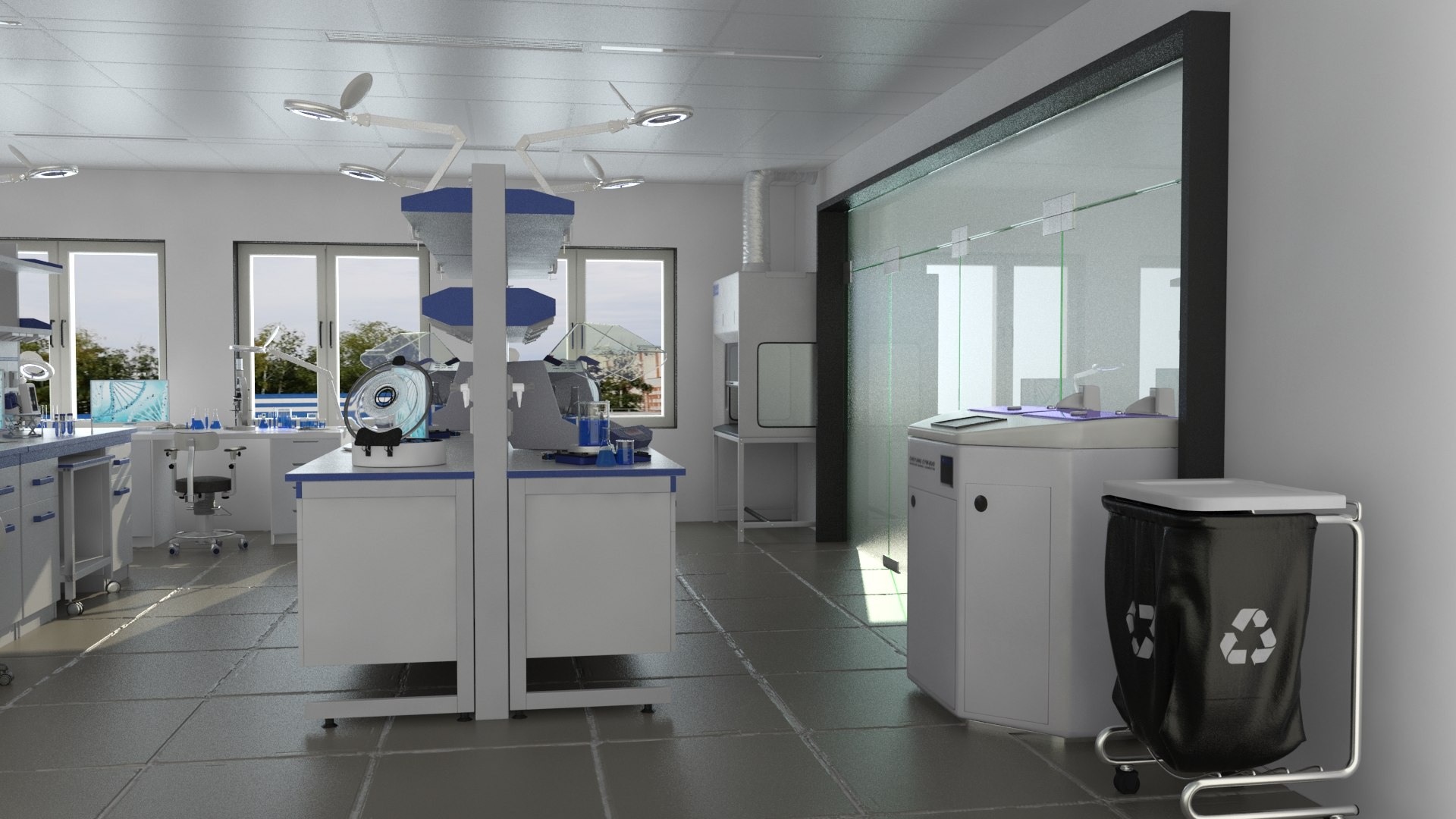 Scientific Laboratory 3D Model - TurboSquid 1502286