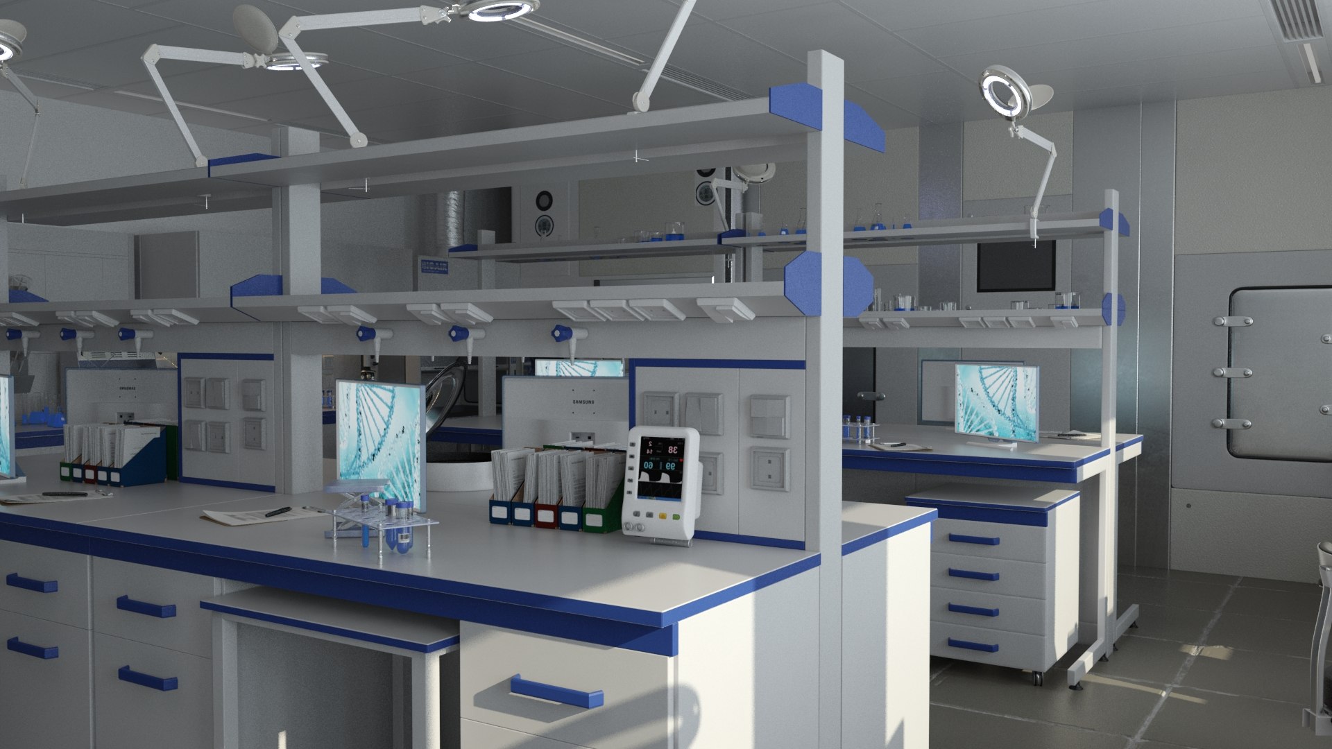 Scientific Laboratory 3D Model - TurboSquid 1502286