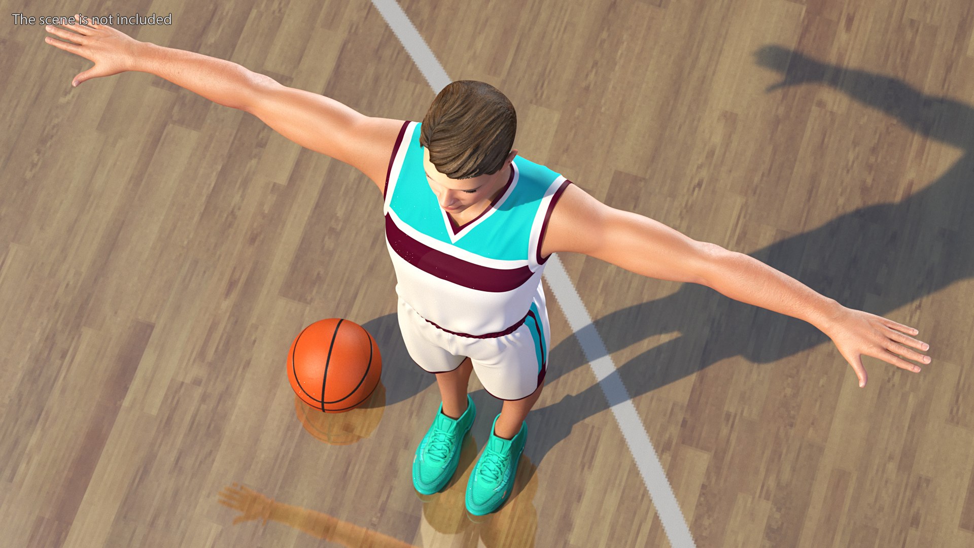 3D Model Teen Boy Basketball Neutral Pose - TurboSquid 1762565