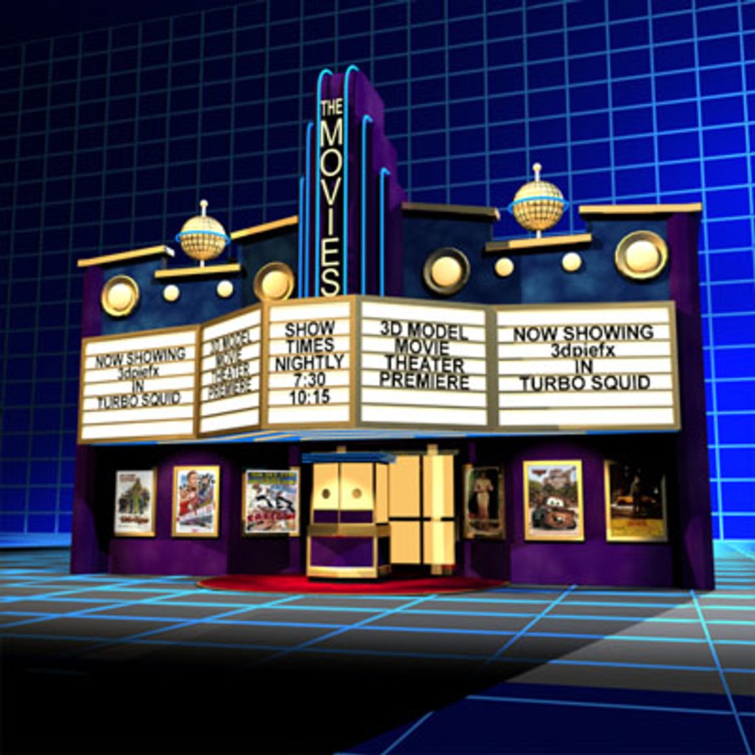 3ds Max Movies Theater 01 Art Deco