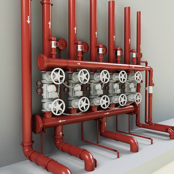 3ds industrial pipes