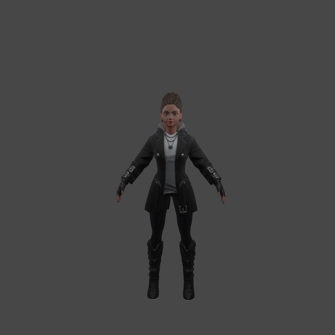 Robbi Female 3D Character Ready ForAnimation by Mujahid Aslam 3D model ...