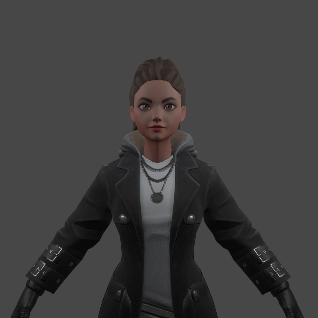 Robbi Female 3D Character Ready ForAnimation by Mujahid Aslam 3D model ...