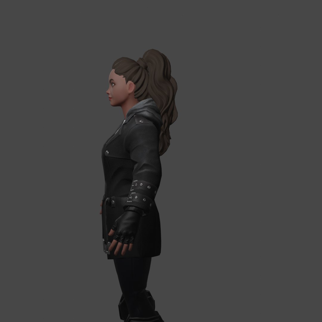 Robbi Female 3D Character Ready ForAnimation by Mujahid Aslam 3D model ...