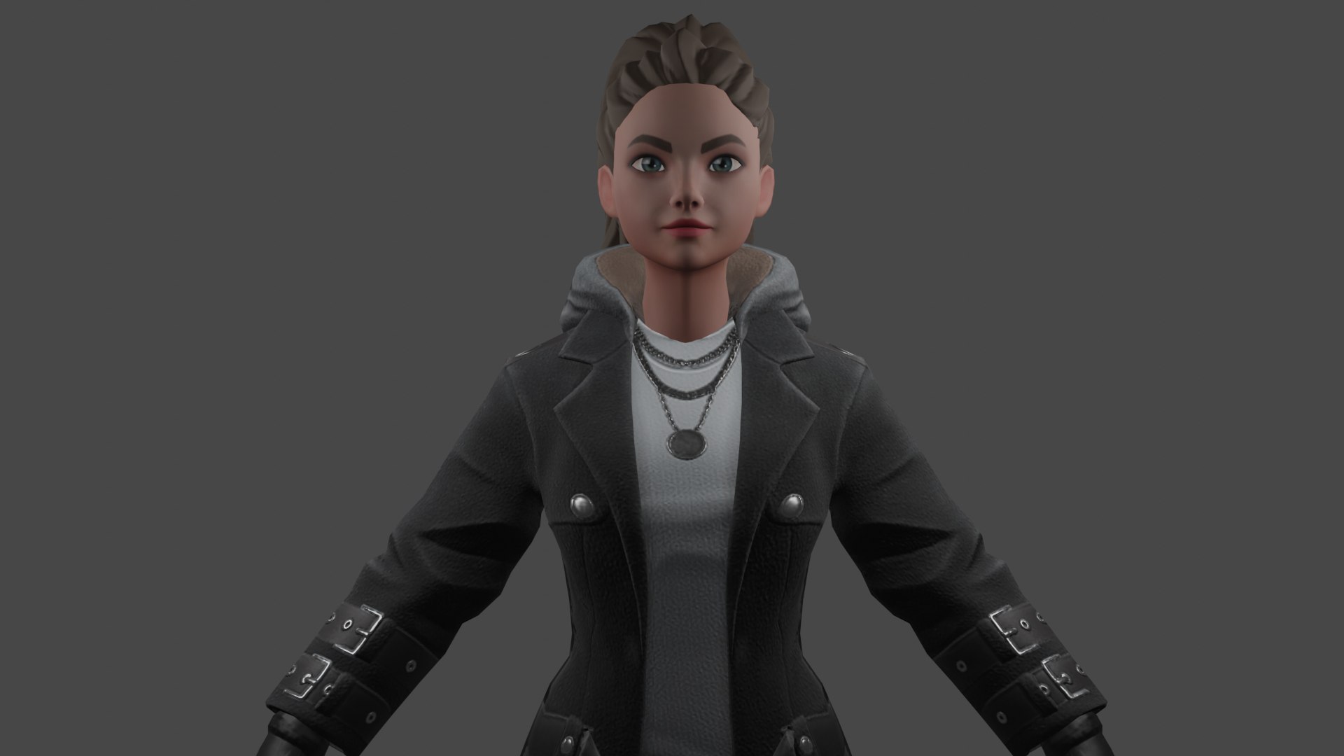 Robbi Female 3D Character Ready ForAnimation by Mujahid Aslam 3D model ...