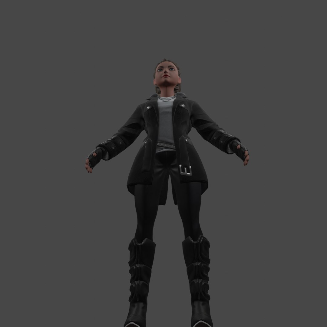 Robbi Female 3D Character Ready ForAnimation by Mujahid Aslam 3D model ...