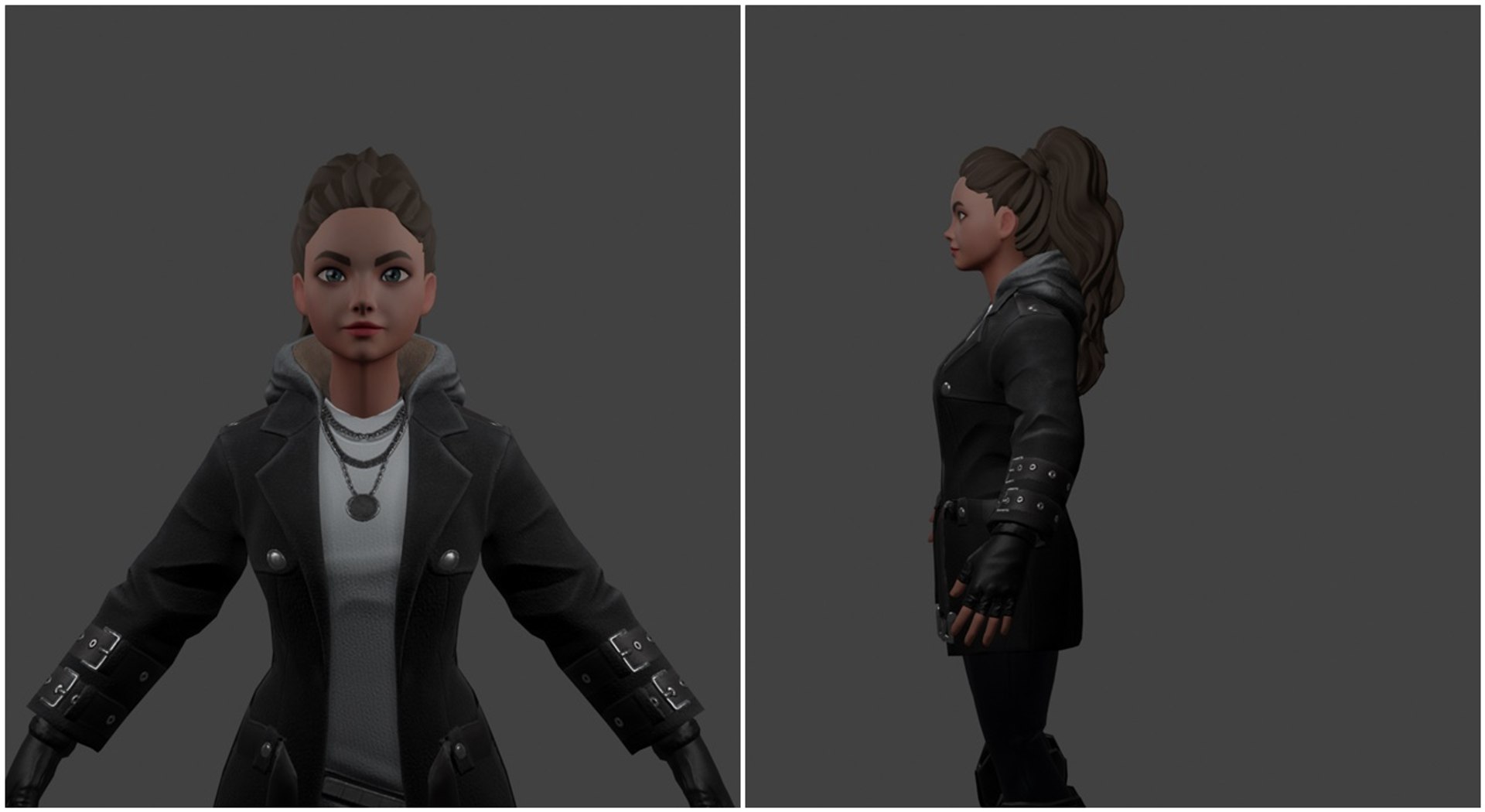 Robbi Female 3D Character Ready ForAnimation by Mujahid Aslam 3D model ...