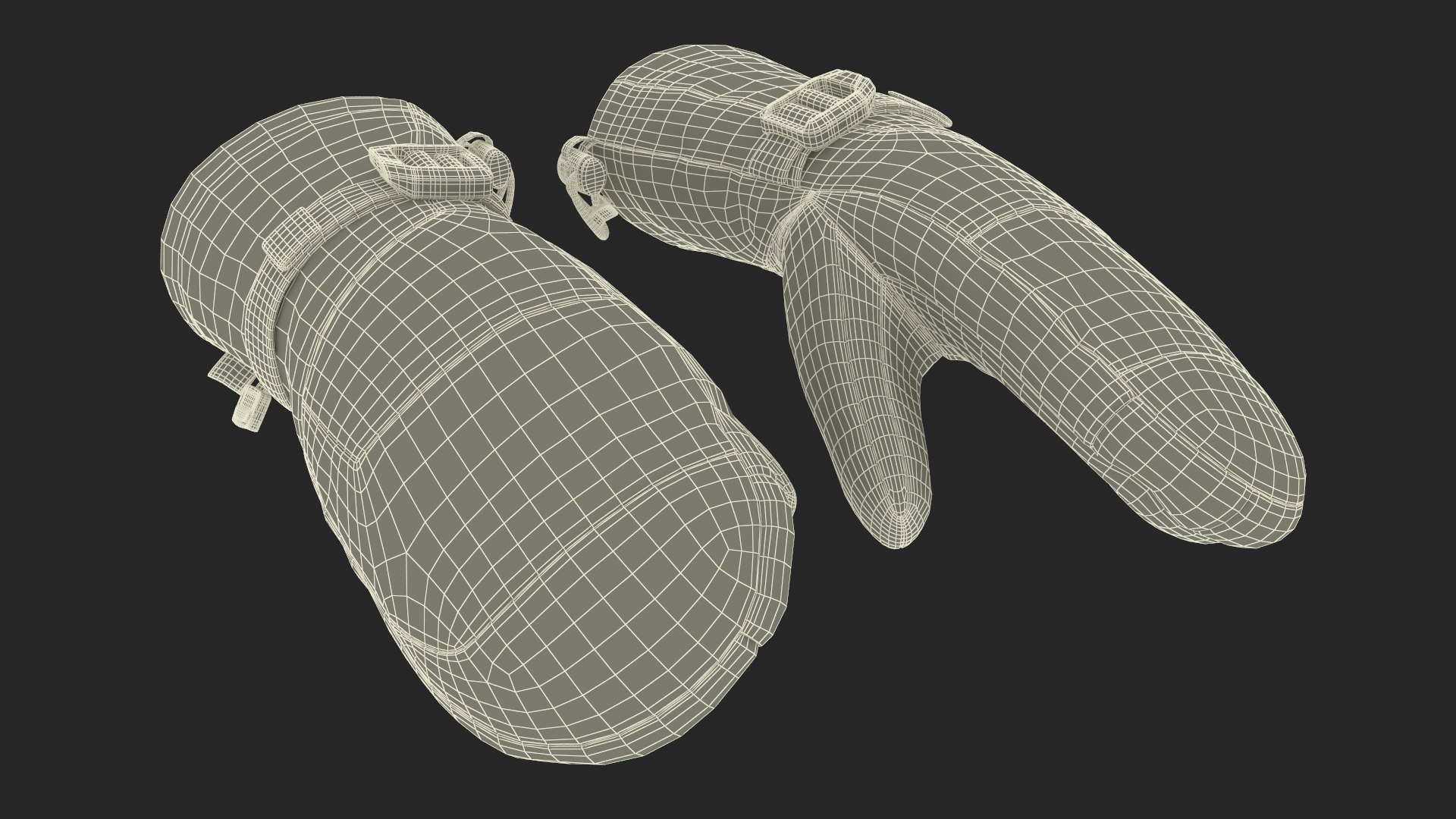 3D Model Snow Skiing Mens Waterproof Mittens Camo - TurboSquid 2065291