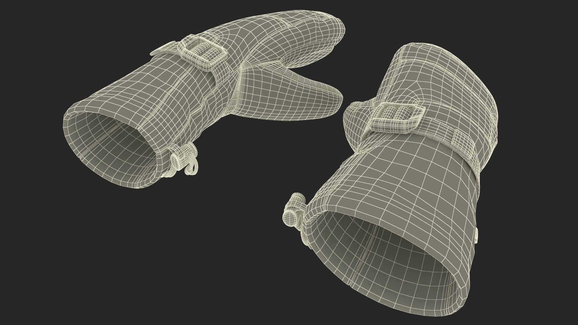3D Model Snow Skiing Mens Waterproof Mittens Camo - TurboSquid 2065291