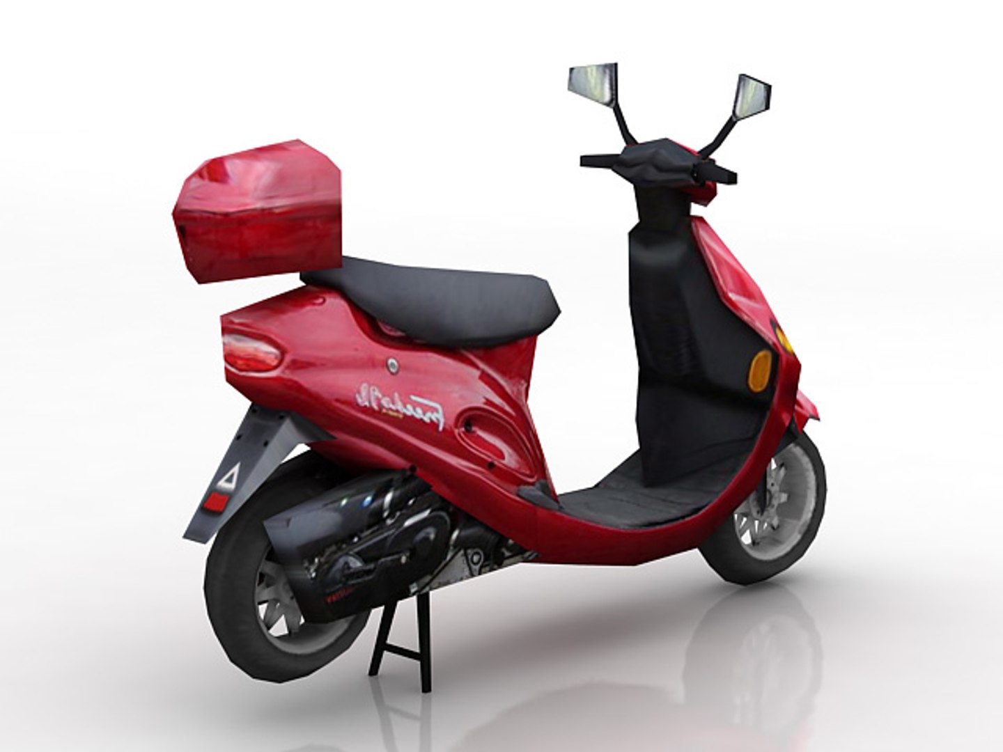 moped rendering 3d model