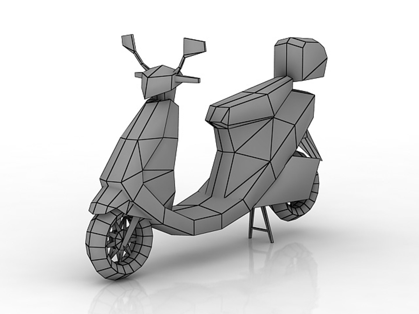 moped rendering 3d model