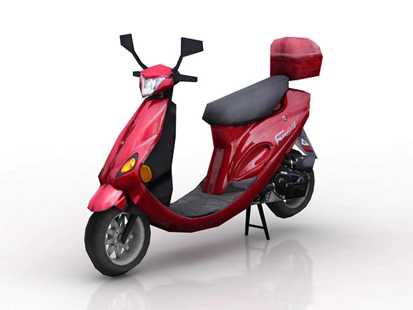 moped rendering 3d model