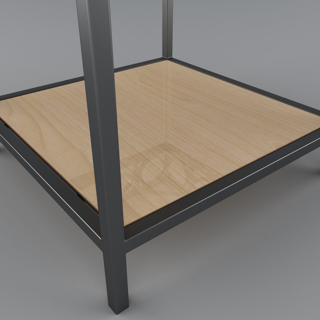 Comodino Marble Wood 3d 3ds