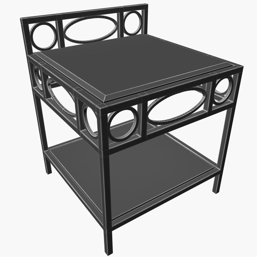 Comodino Marble Wood 3d 3ds