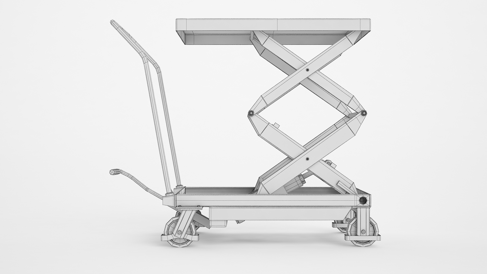Mobile Hydraulic Trolley 04 Model - TurboSquid 1785393