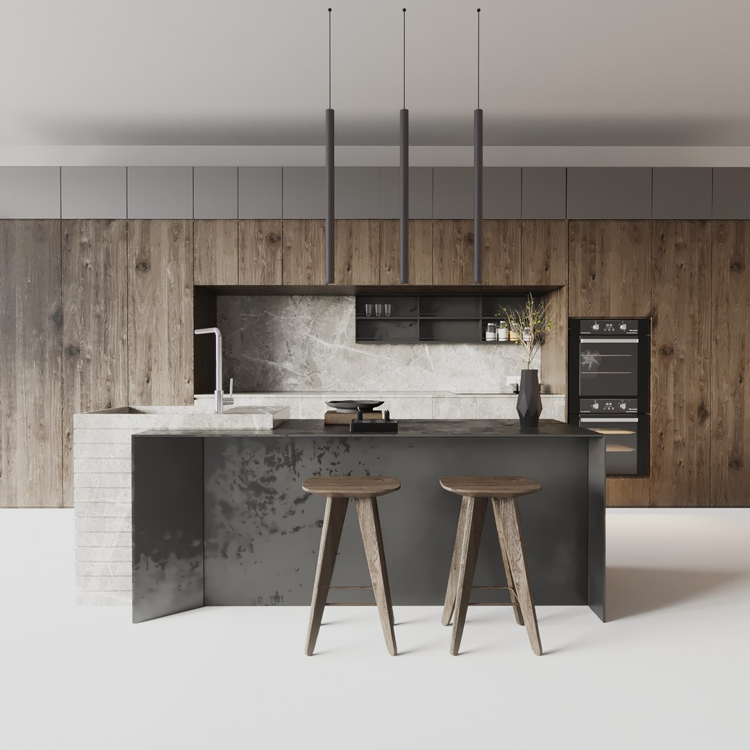 Kitchen Design 3D model - TurboSquid 2093227