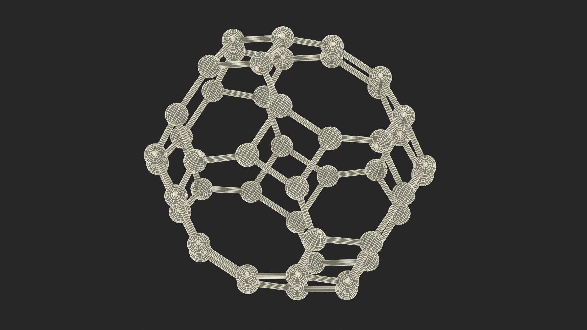 Buckminsterfullerene Structure 3D - TurboSquid 2244446