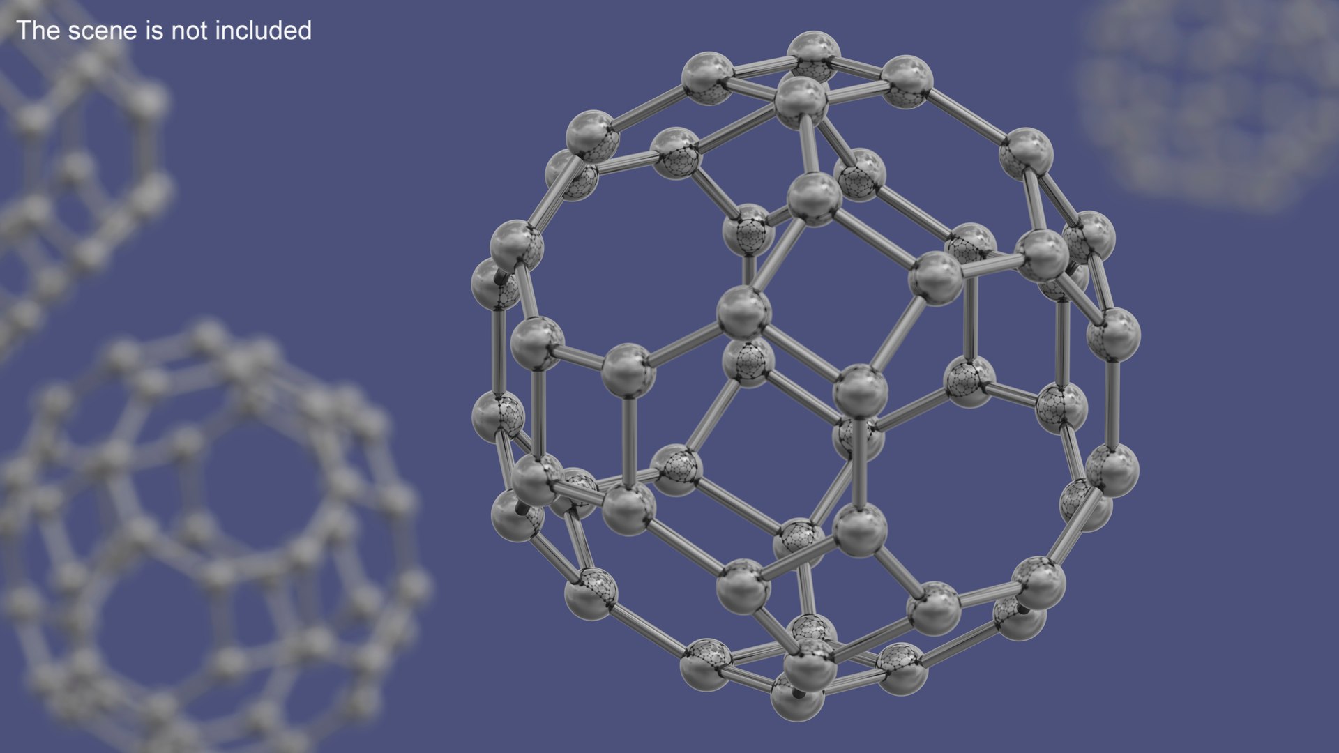 Buckminsterfullerene Structure 3D - TurboSquid 2244446