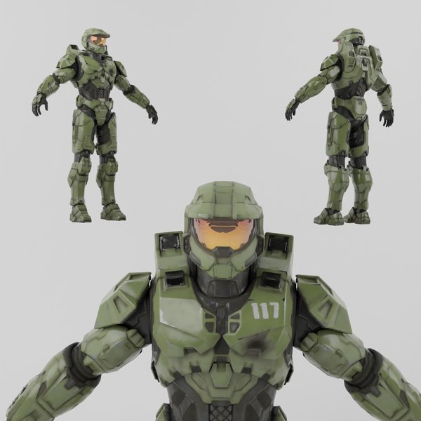 modelo 3d Master Chief Lowpoly Rigged - TurboSquid 2033525