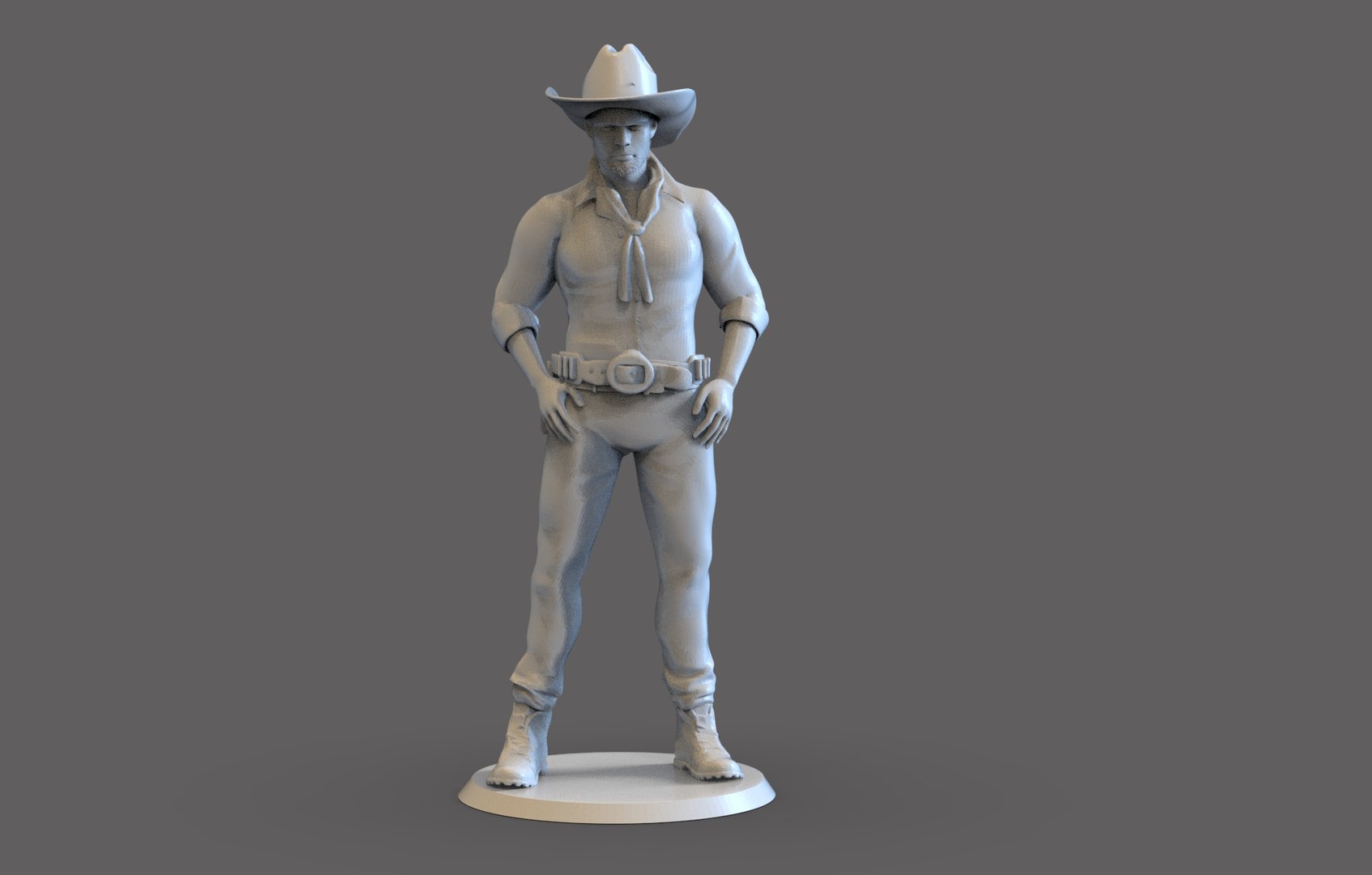 Cowboy Sculpture Model - TurboSquid 2277007