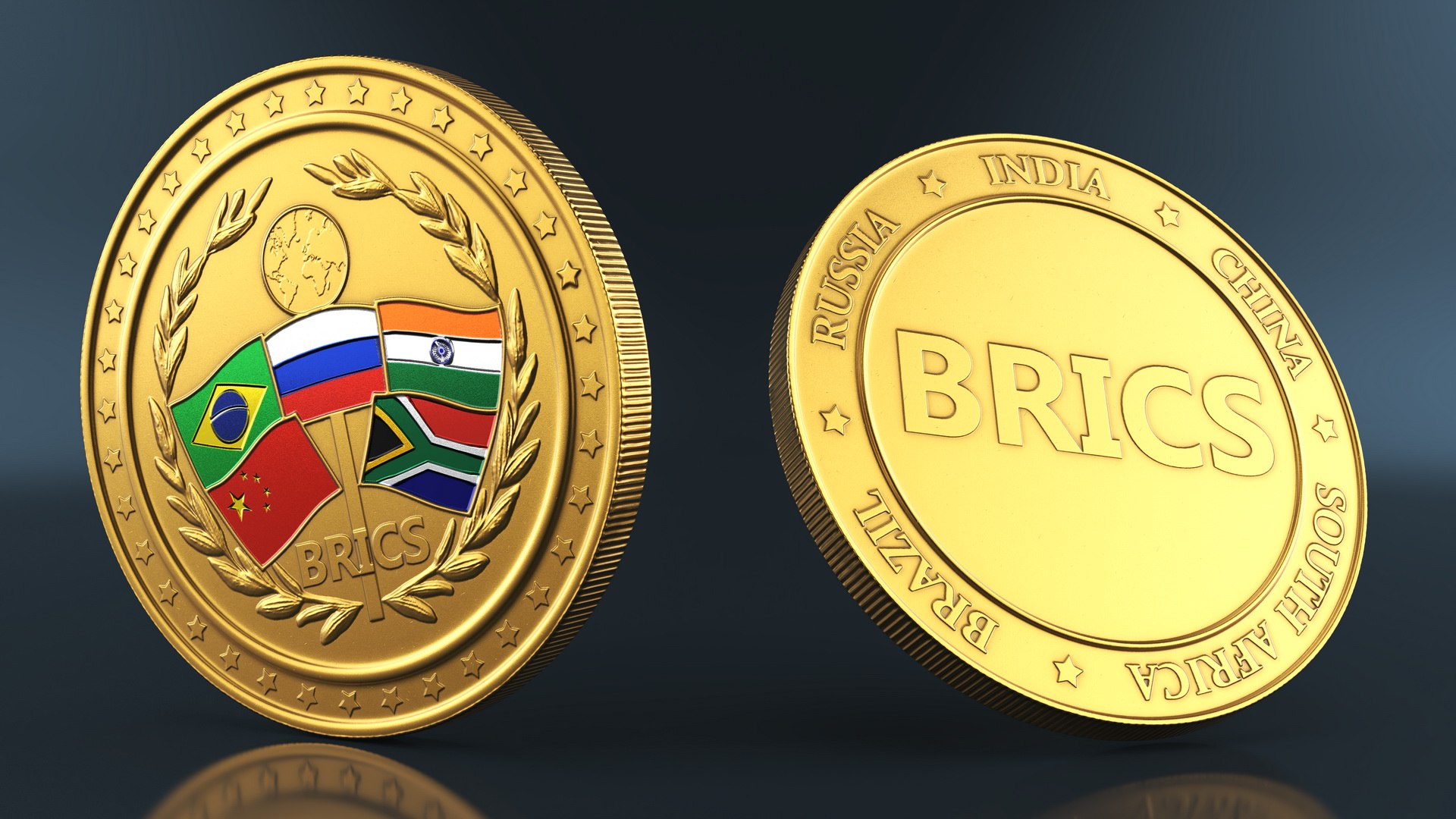 BRICS Coin Gold 3D Model - TurboSquid 2340695