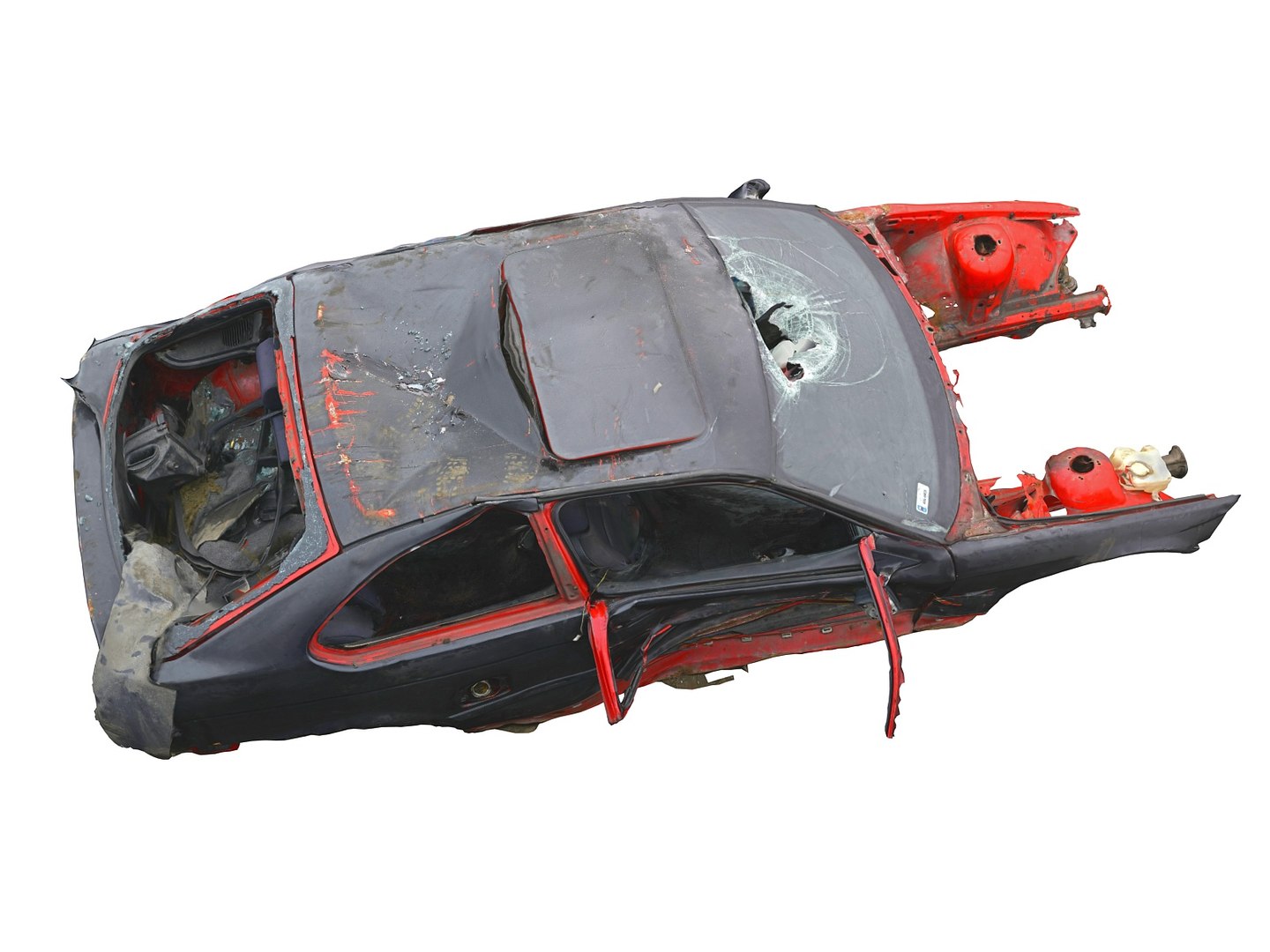 3D Car Wreck 16k Model - TurboSquid 1391165