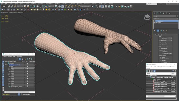 modelo 3d Manos humanas realistas - TurboSquid 2325122