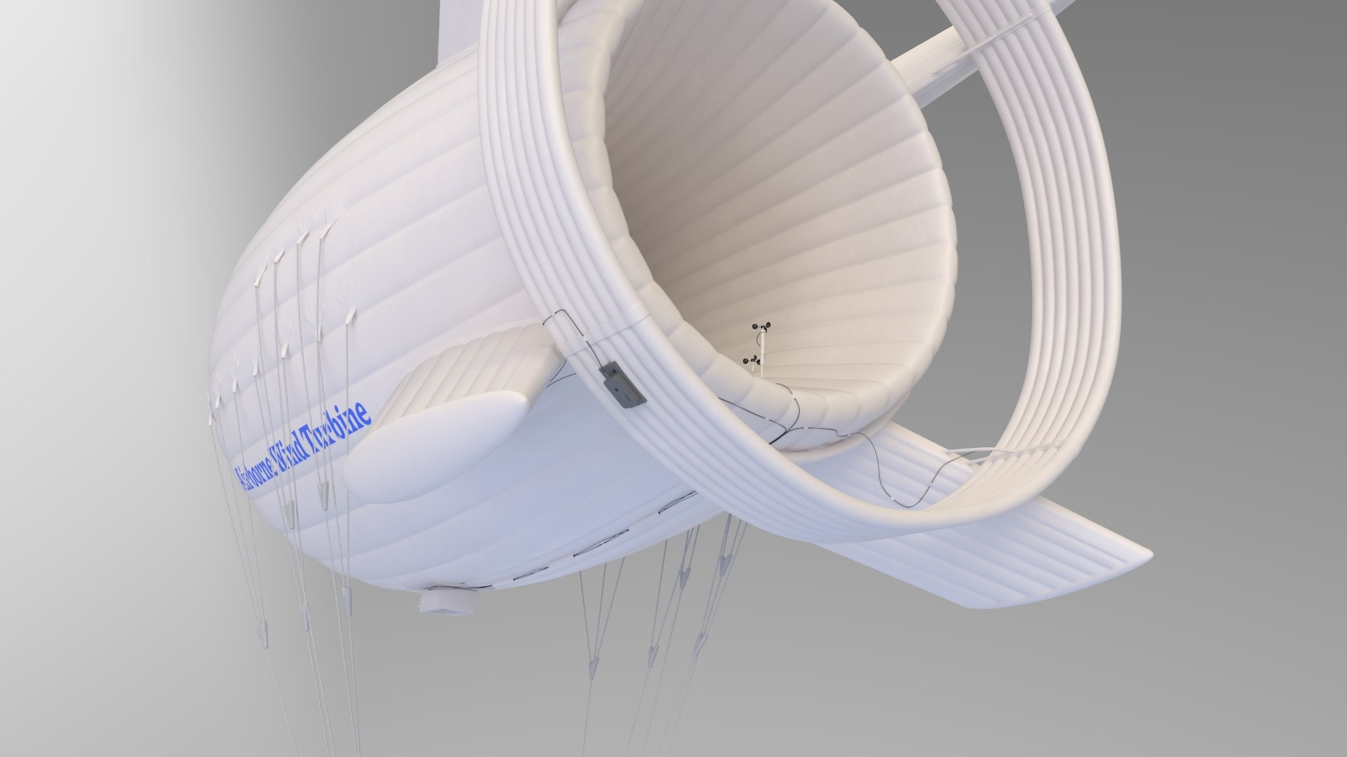 Inflatable Airborne Wind Turbine Model - TurboSquid 2425310