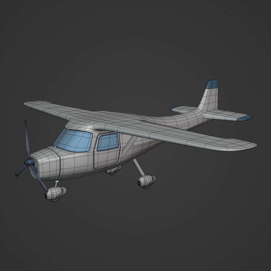 3D Model Light Airplane - TurboSquid 2046595