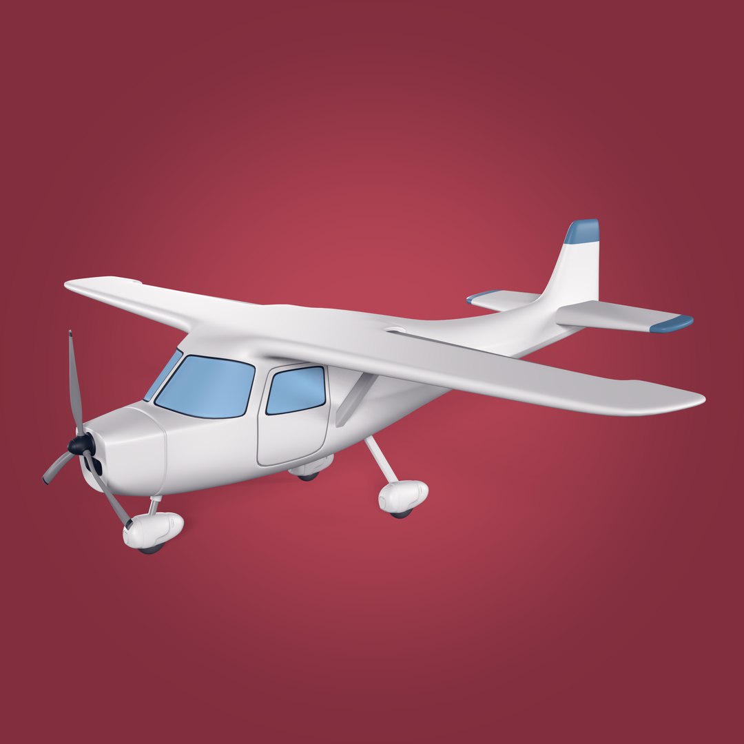 3D Model Light Airplane - TurboSquid 2046595