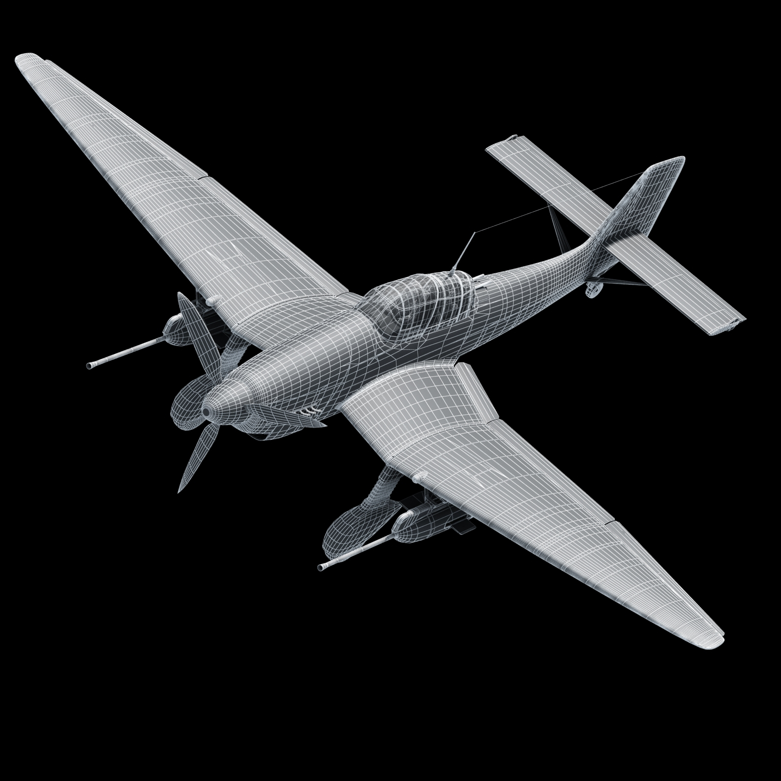 junkers ju stuka 3d model