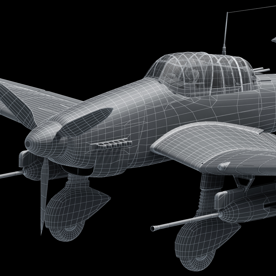 junkers ju stuka 3d model