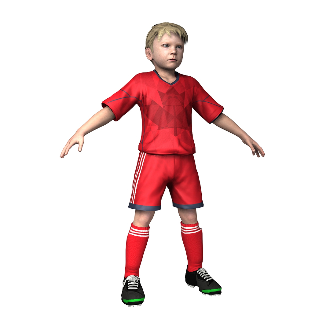 Boy soccer player rigged model - TurboSquid 1168771