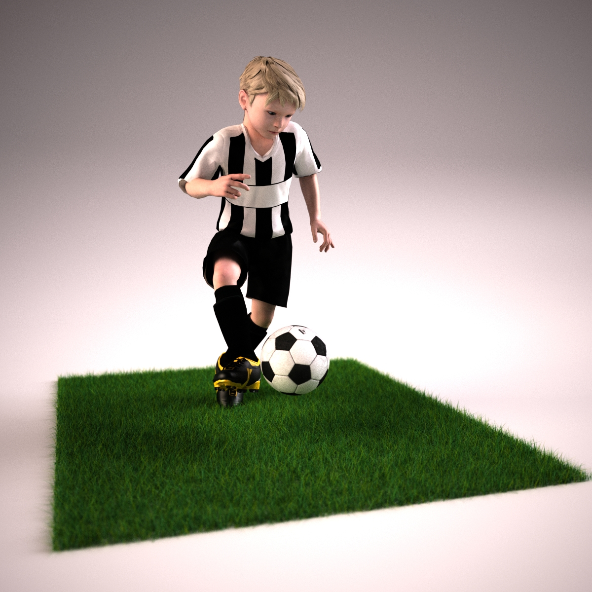 Boy soccer player rigged model - TurboSquid 1168771