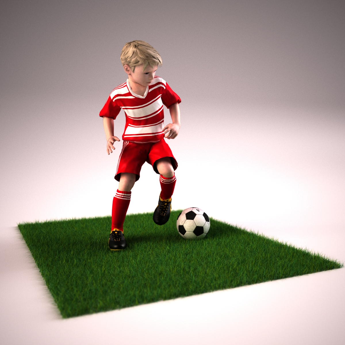 Boy soccer player rigged model - TurboSquid 1168771