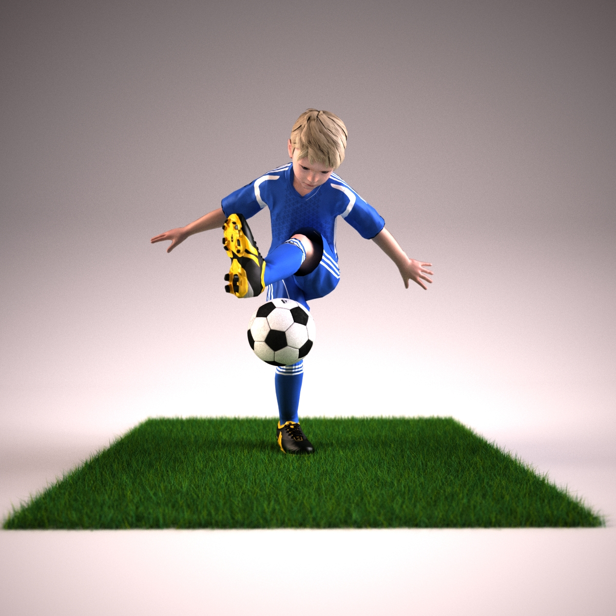Boy soccer player rigged model - TurboSquid 1168771