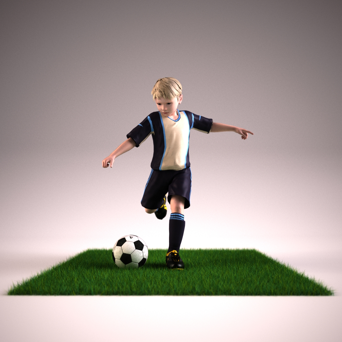 Boy soccer player rigged model - TurboSquid 1168771