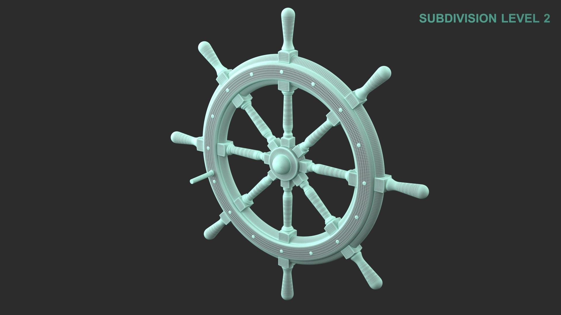 3D Model Ship Wheel - TurboSquid 1792979