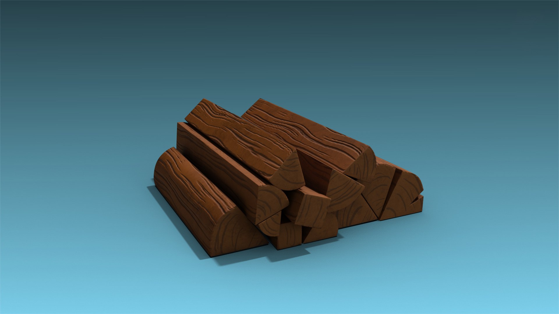 Low-poly Wood 3D Model - TurboSquid 1631429