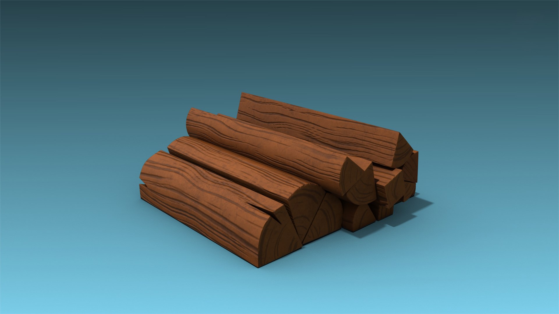 Low-poly Wood 3D Model - TurboSquid 1631429