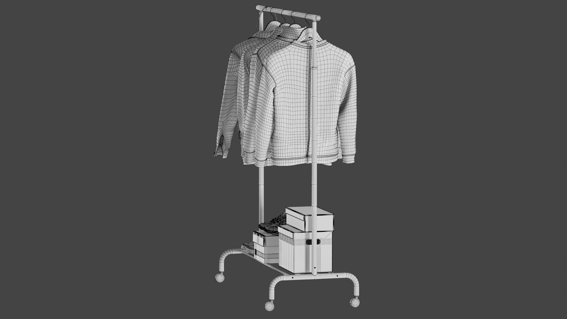 3D Base Mesh Rail Coat Model - TurboSquid 1579856