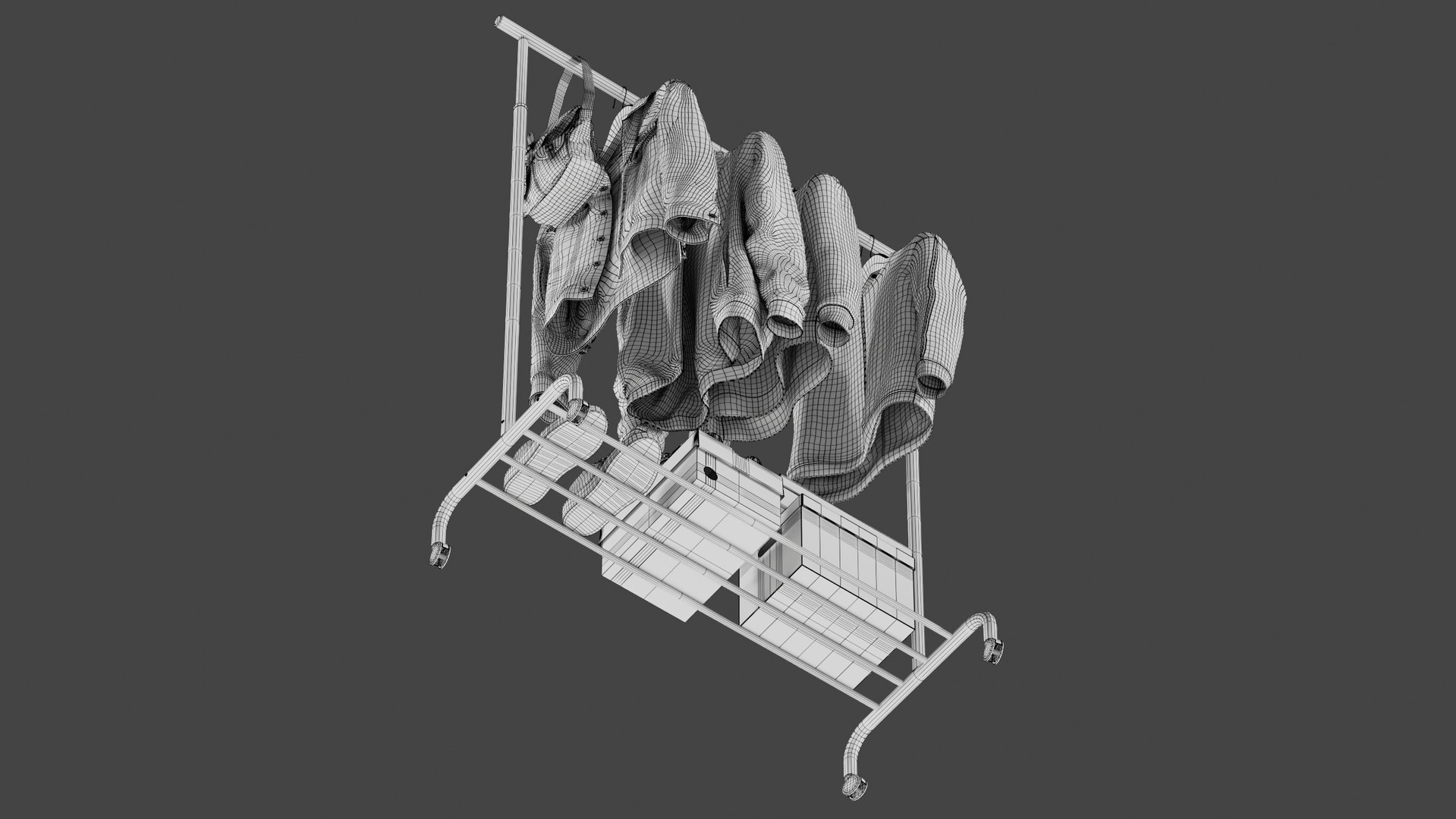 3D Base Mesh Rail Coat Model - TurboSquid 1579856