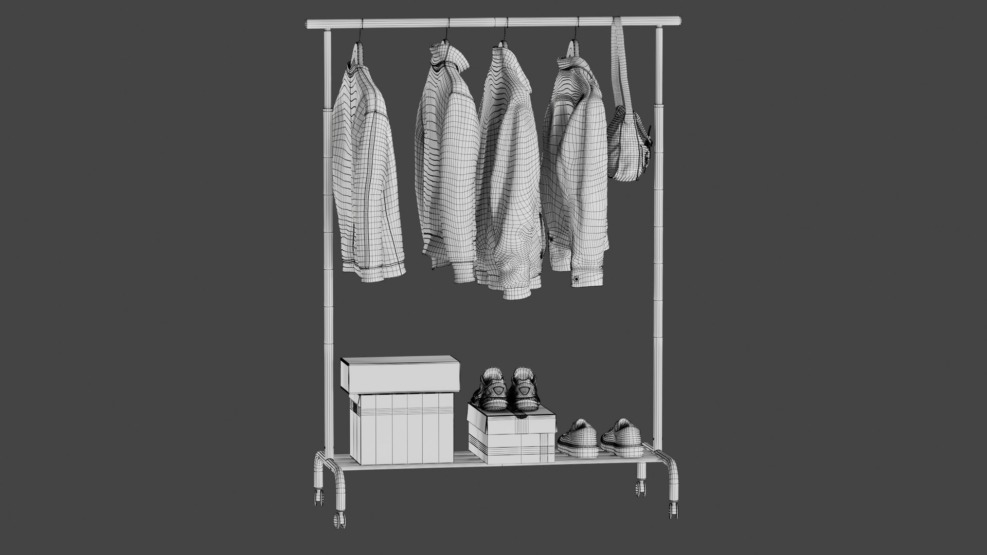 3D Base Mesh Rail Coat Model - TurboSquid 1579856