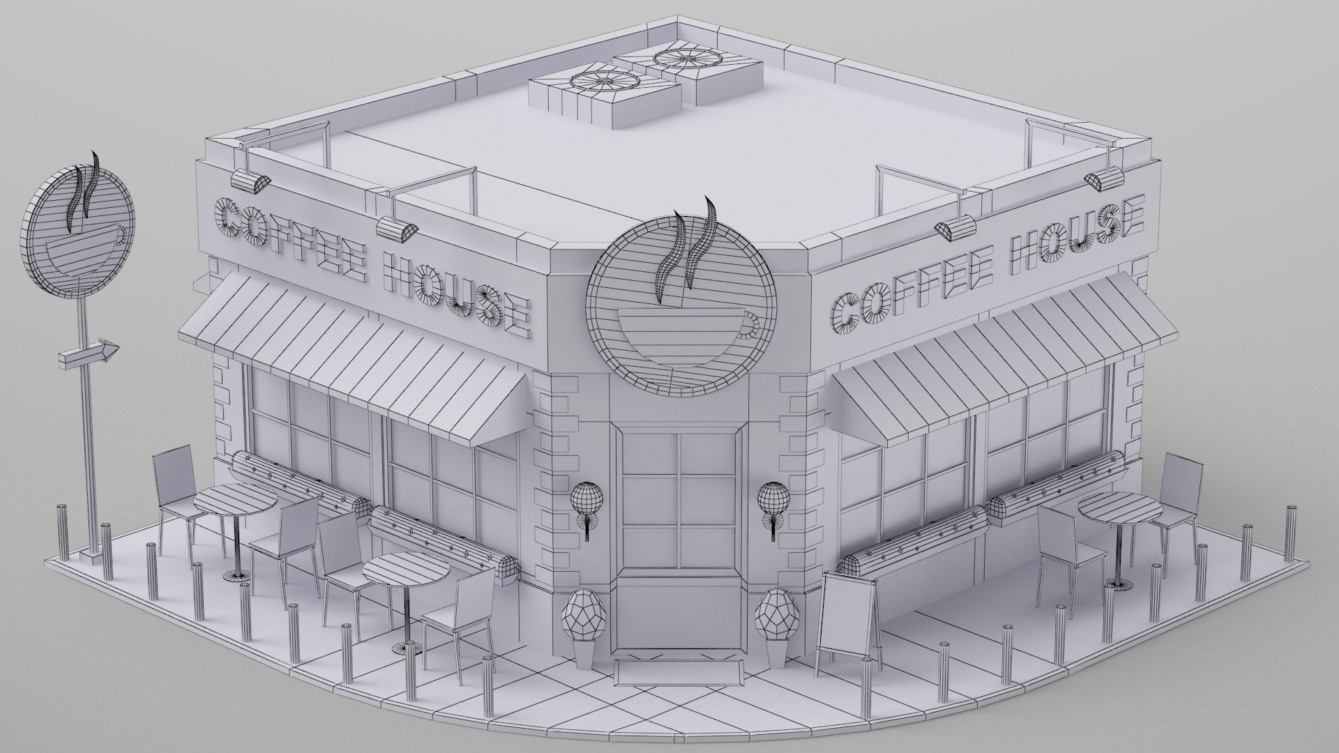 Low Poly Buildings Collection 8 3D model - TurboSquid 1962226