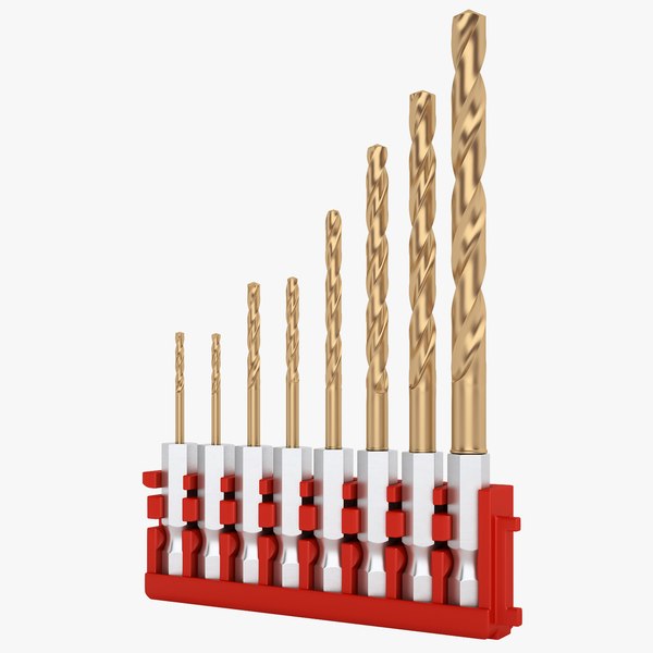 Drill bits 3D model - TurboSquid 1505865