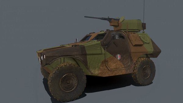 panhard 4x4 vps military vehicle 3d model