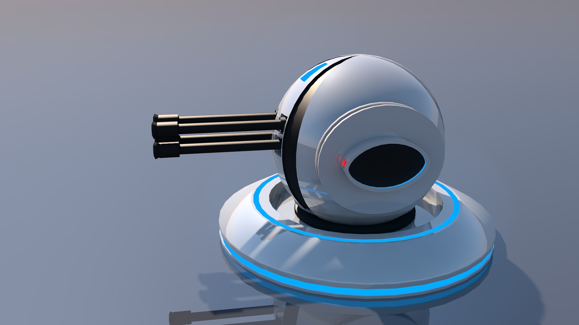 Sci Fi Robotic Machine Gun 3D Model - TurboSquid 1776627