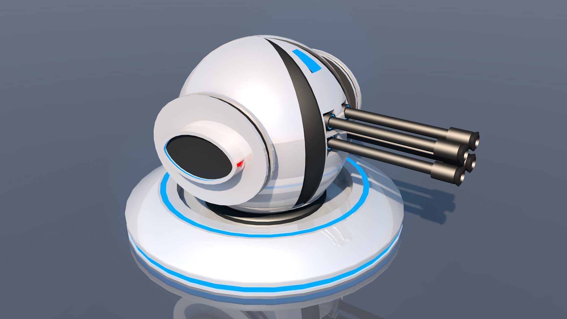 Sci Fi Robotic Machine Gun 3D Model - TurboSquid 1776627